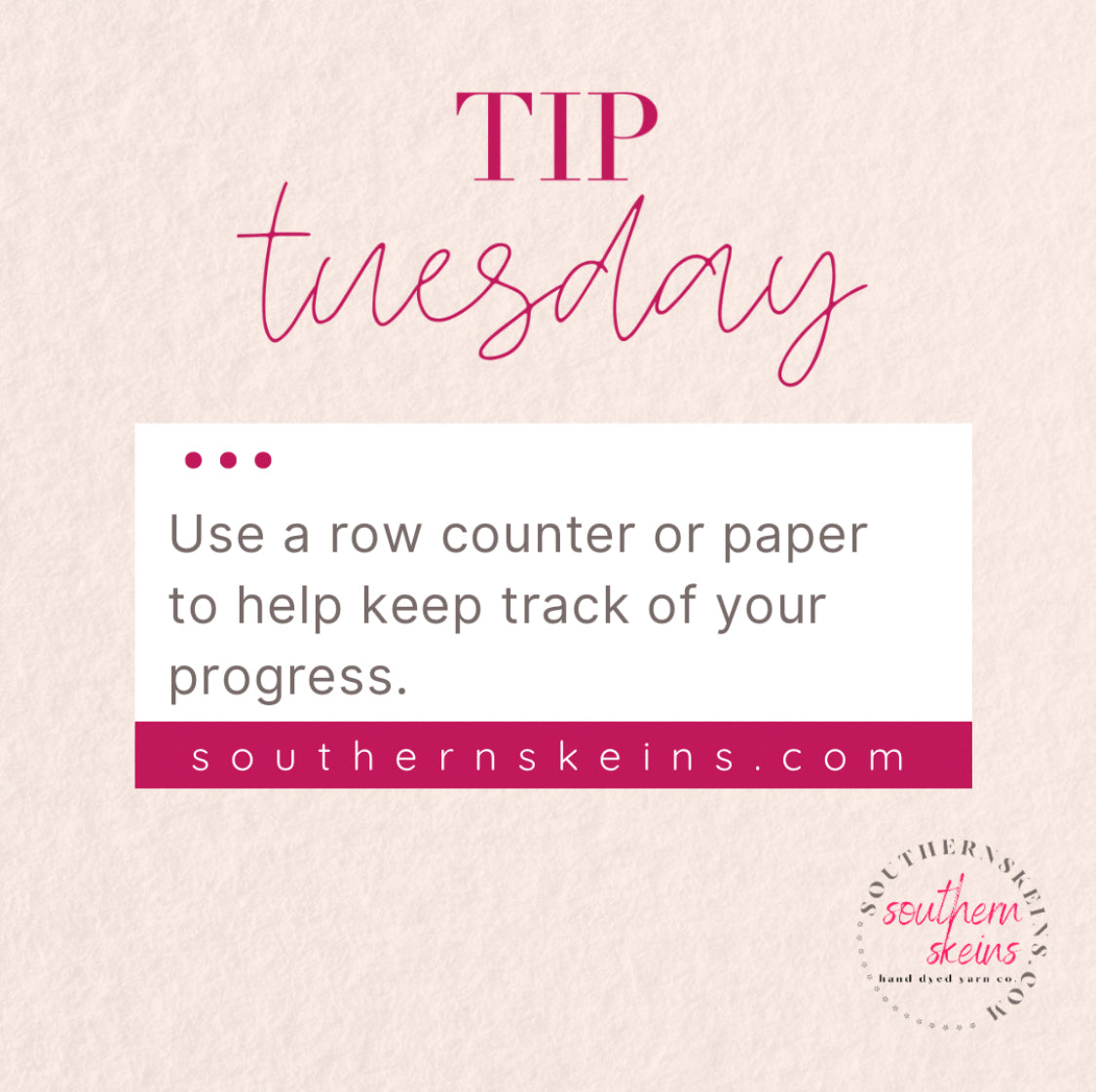 Stitch Perfect with Row Counters – Southern Skeins