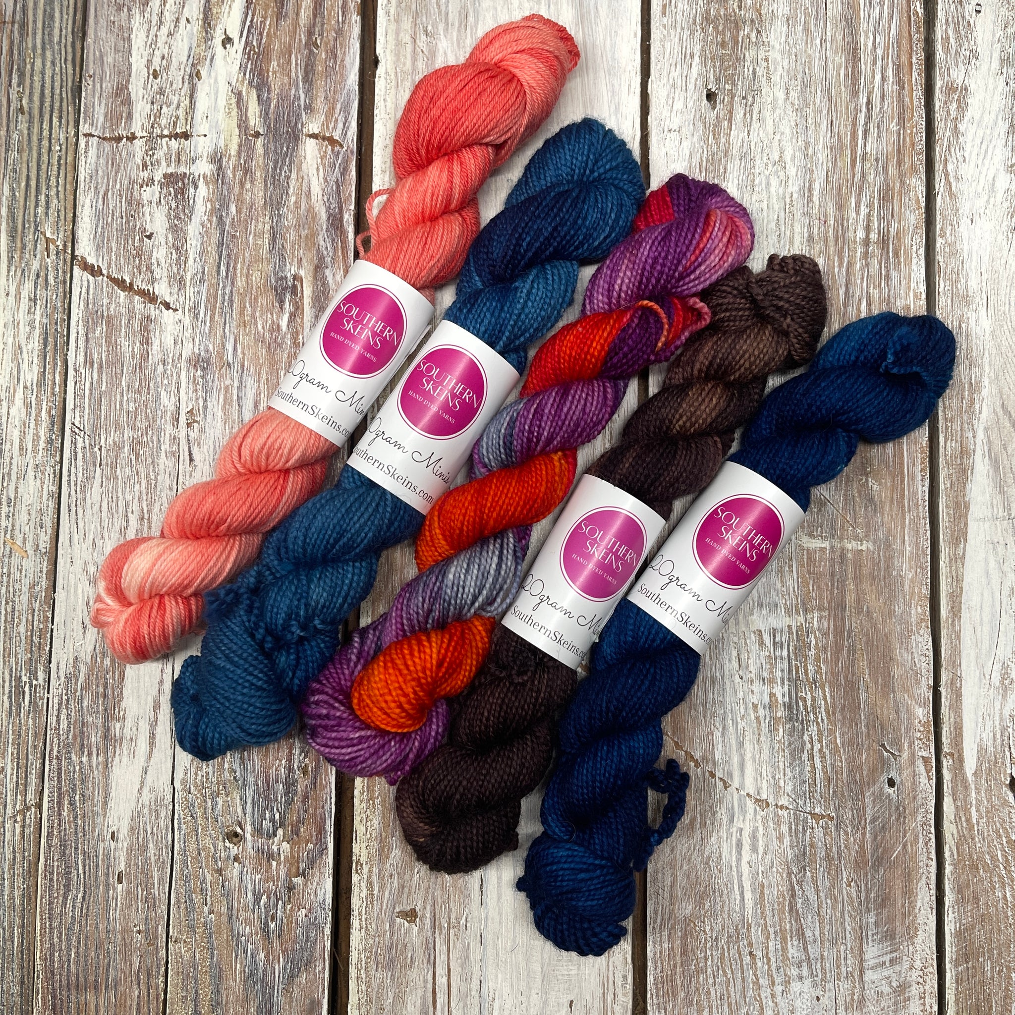 Sock Yarn Mini Skein Sets (5 minis per set) – Southern Skeins