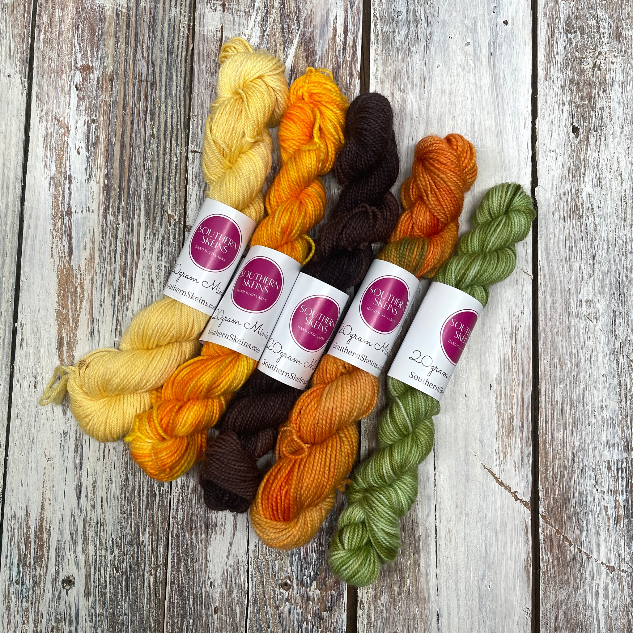 Sock Yarn Mini Skein Sets (5 minis per set) – Southern Skeins