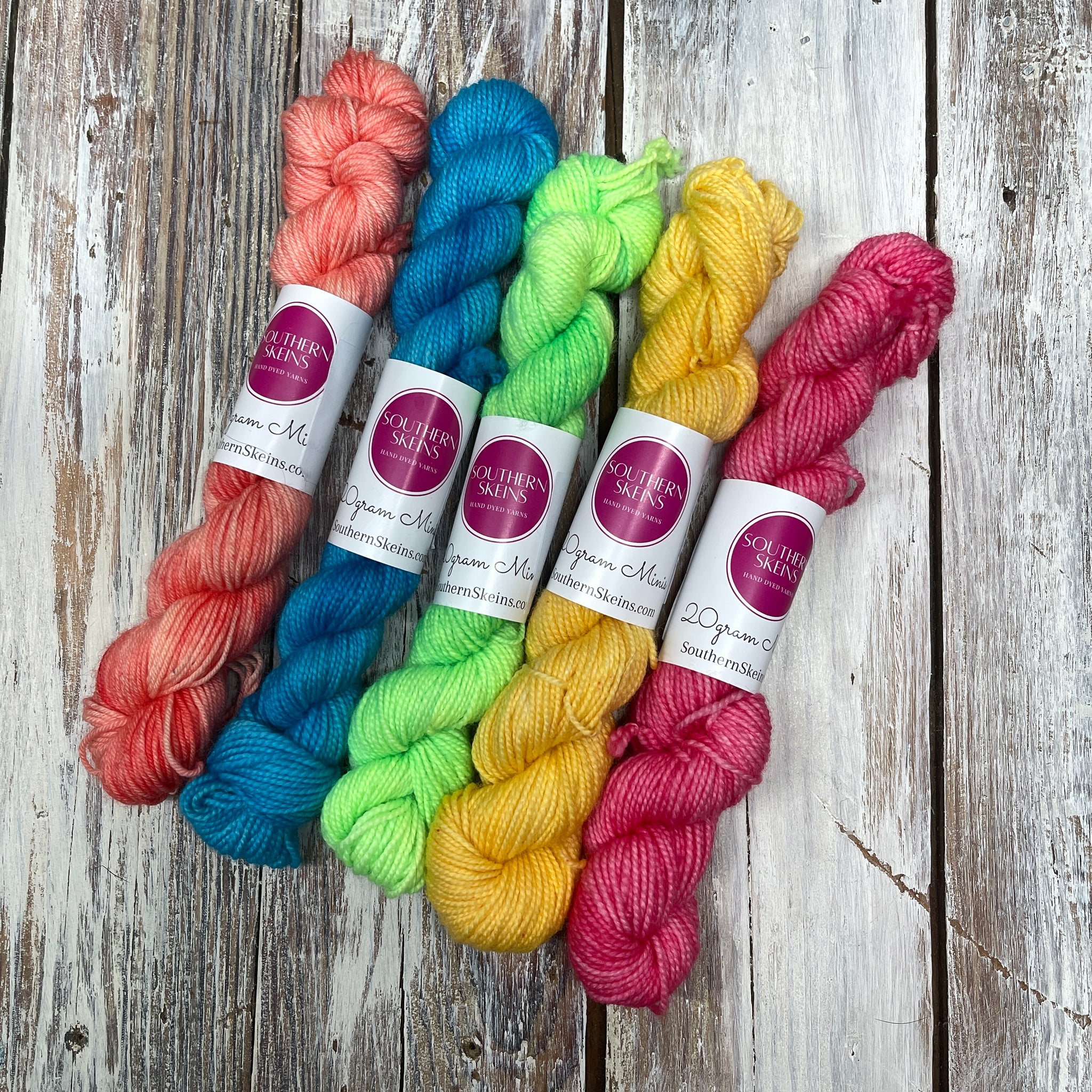 Sock Yarn Mini Skein Sets (5 minis per set) – Southern Skeins