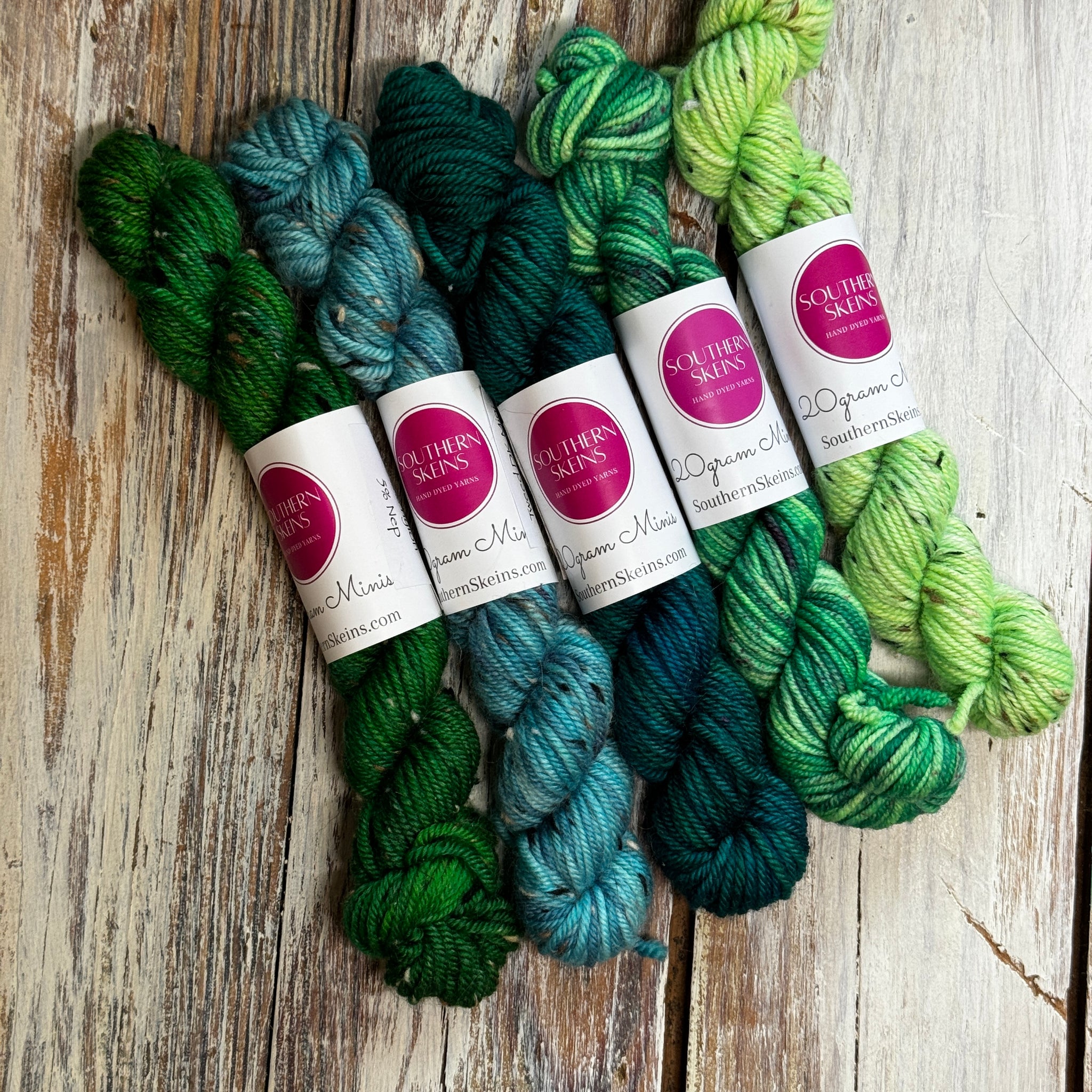Sock Yarn Mini Skein Sets (5 minis per set) – Southern Skeins