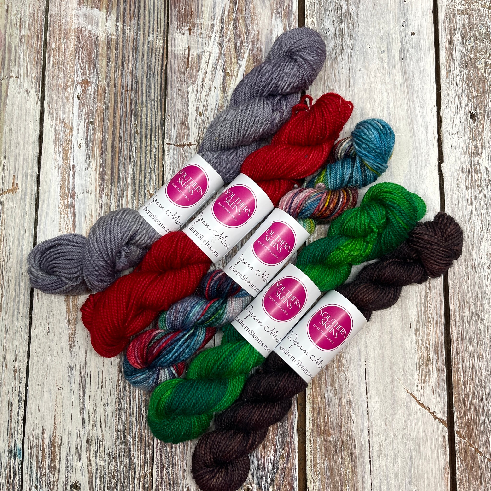 Sock Yarn Mini Skein Sets (5 minis per set) – Southern Skeins