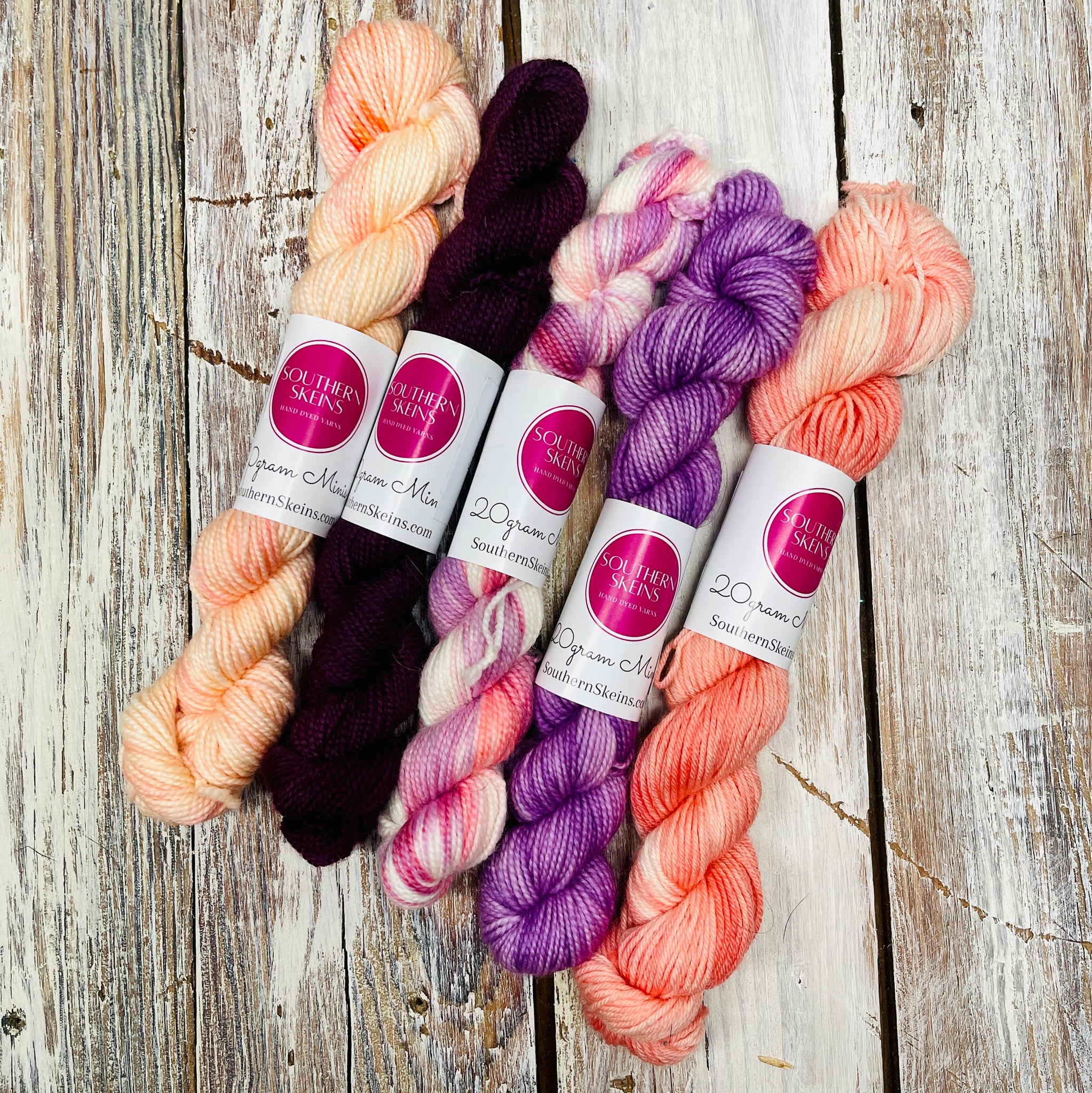 Sock Yarn Mini Skein Sets (5 minis per set) – Southern Skeins