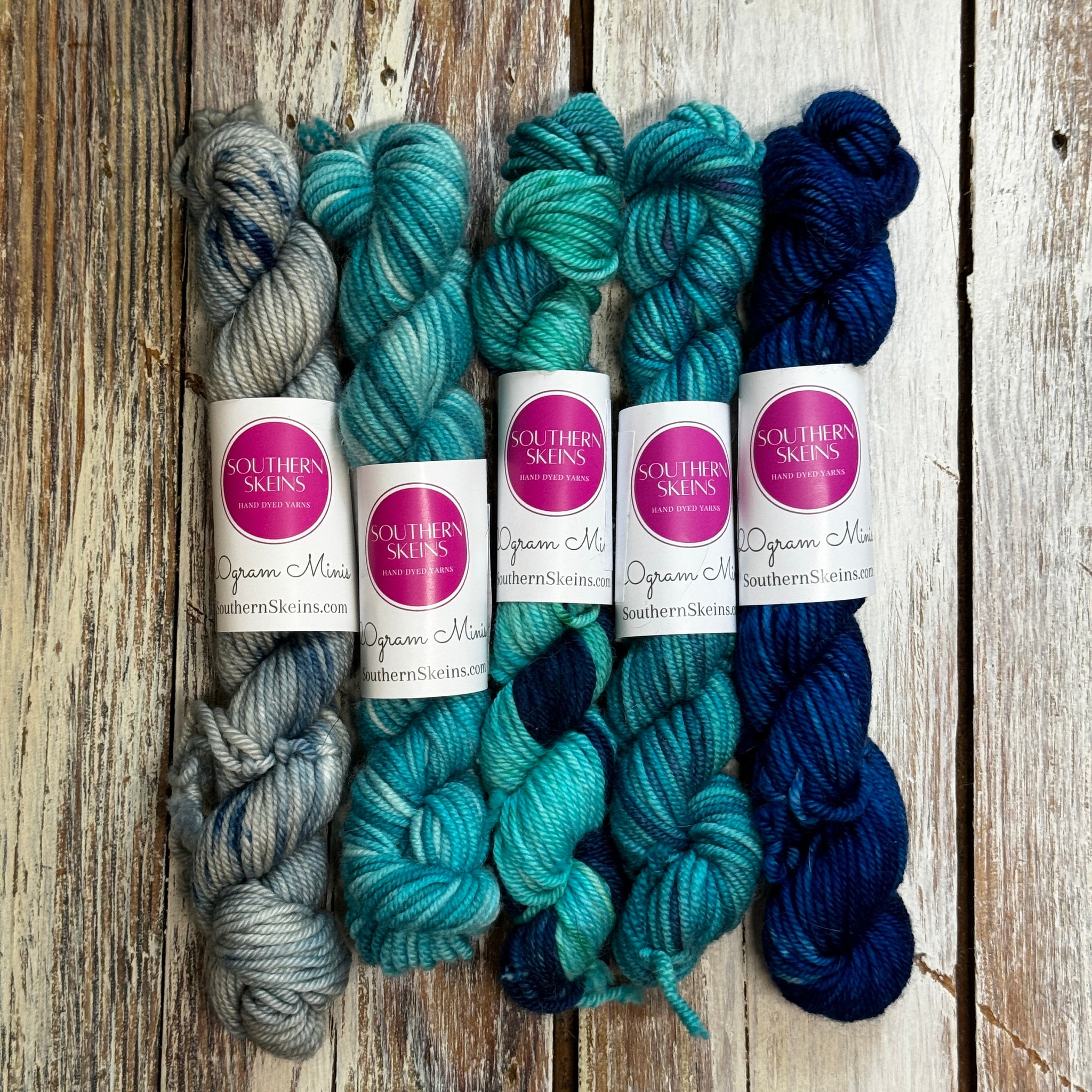 Sock Yarn Mini Skein Sets (5 minis per set) – Southern Skeins